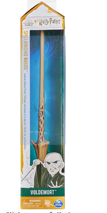 Spellbinding Voldemort Magic Wand with Collectible Spell Card ...